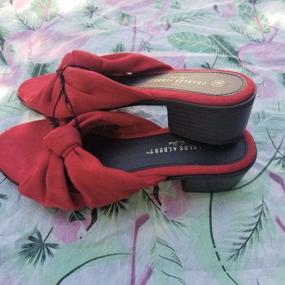 Charles Albert NY | Shoes | Charles Albert Ny Slip On Sandals Nwob Red ...